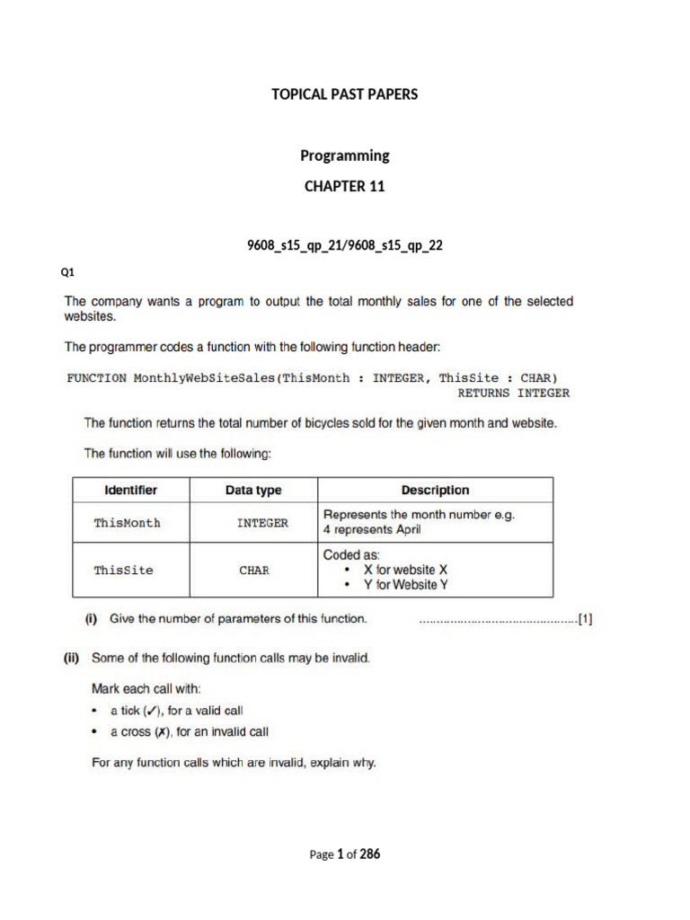 Chap 11 Topical Past Papers | PDF | Bus Transport