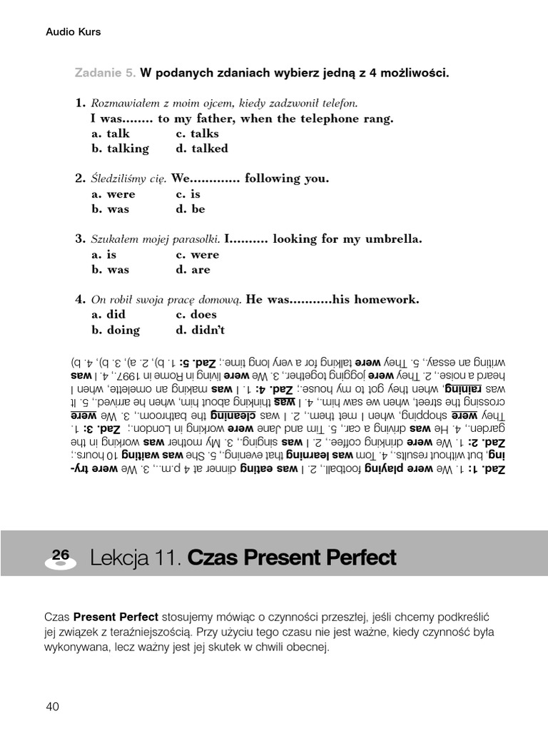 Present Perfect - Homework #1 | PDF