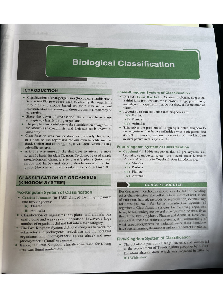 Biological Classification | PDF