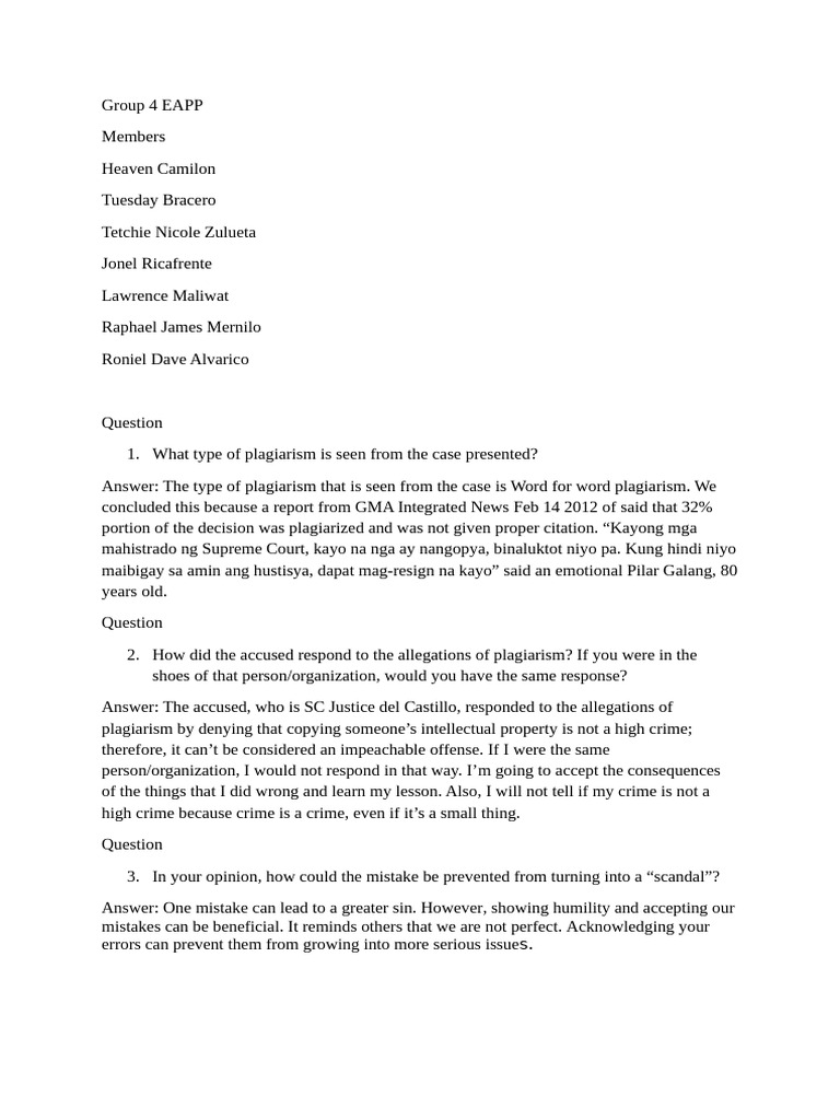 EAPP Plagiarism | PDF