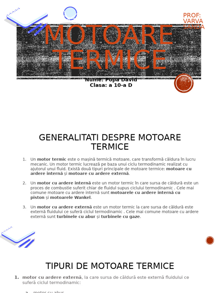 Fizica-Motoare Termice | PDF