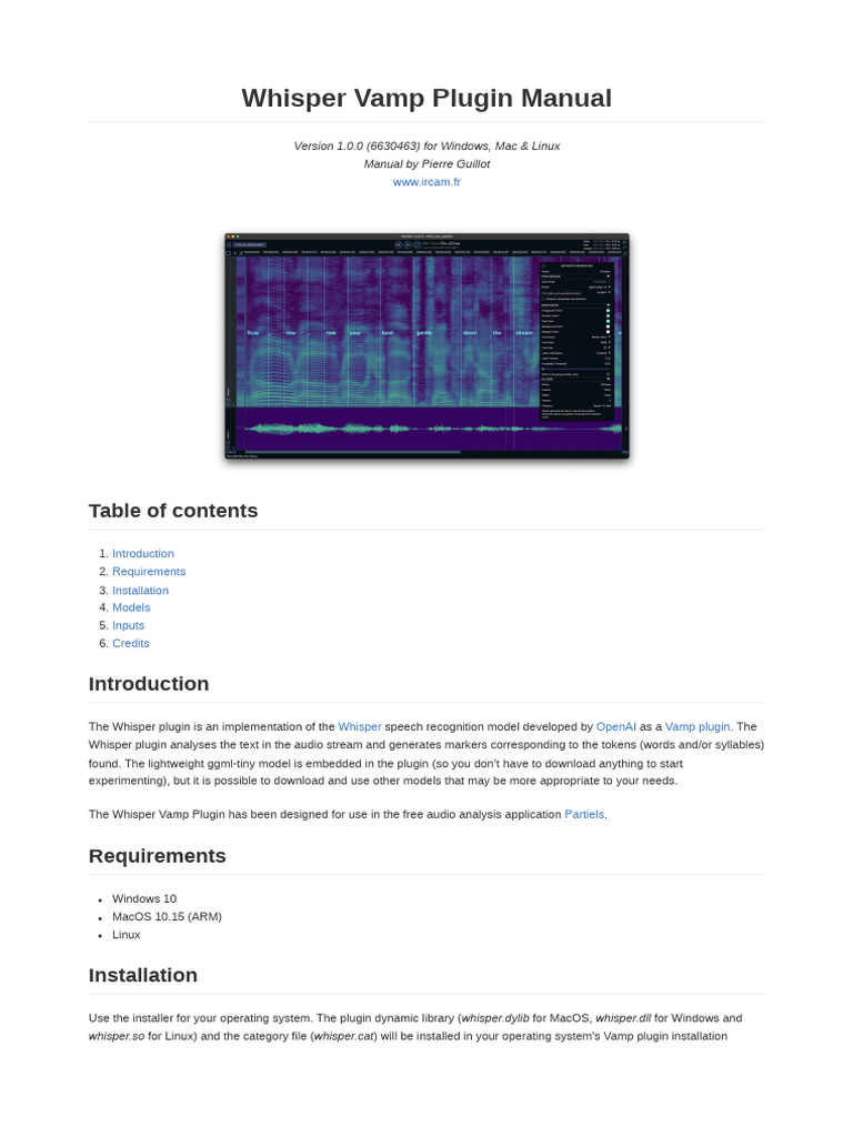 Whisper Manual | PDF