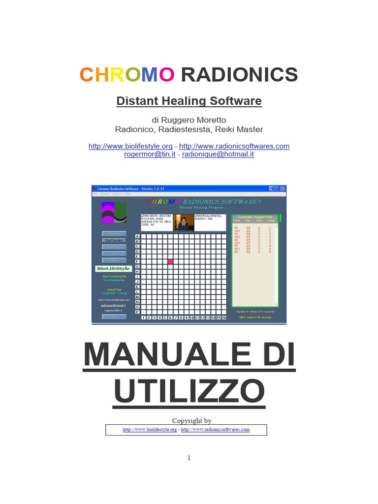 Chromo Radionics Software | PDF