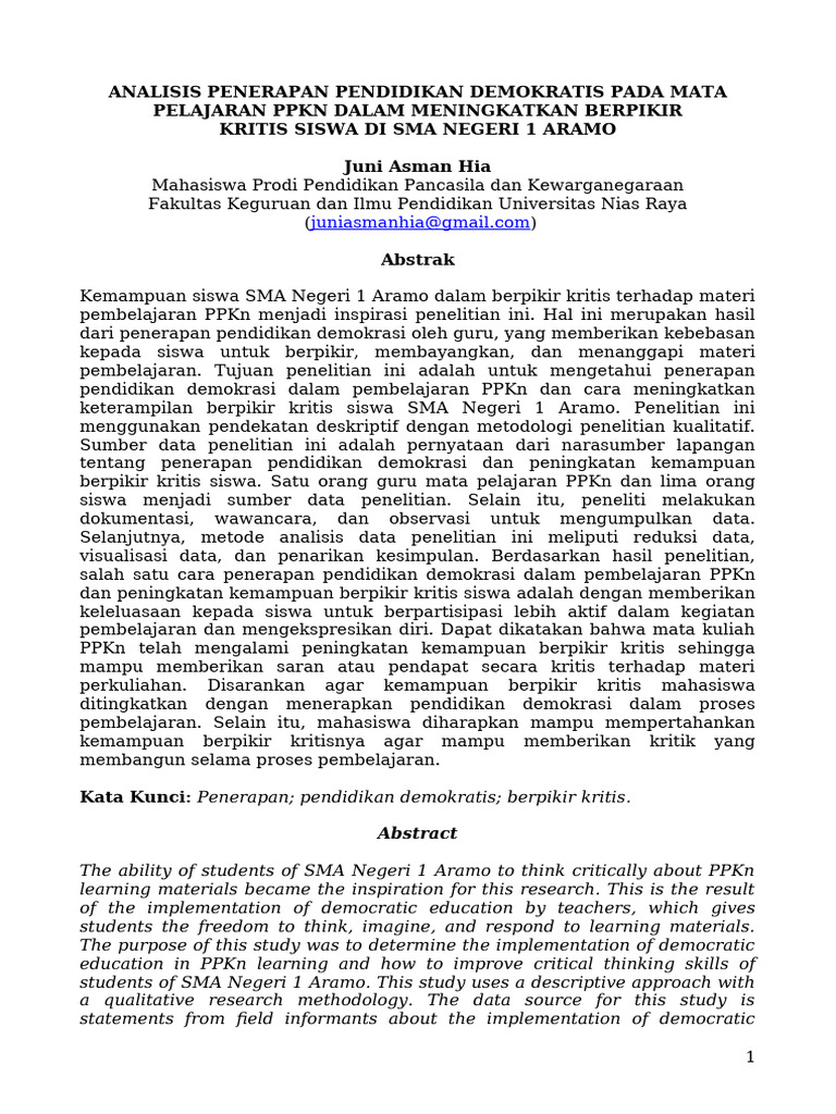 Artikel - Juni Asman Hia CEK FIX 123 | PDF