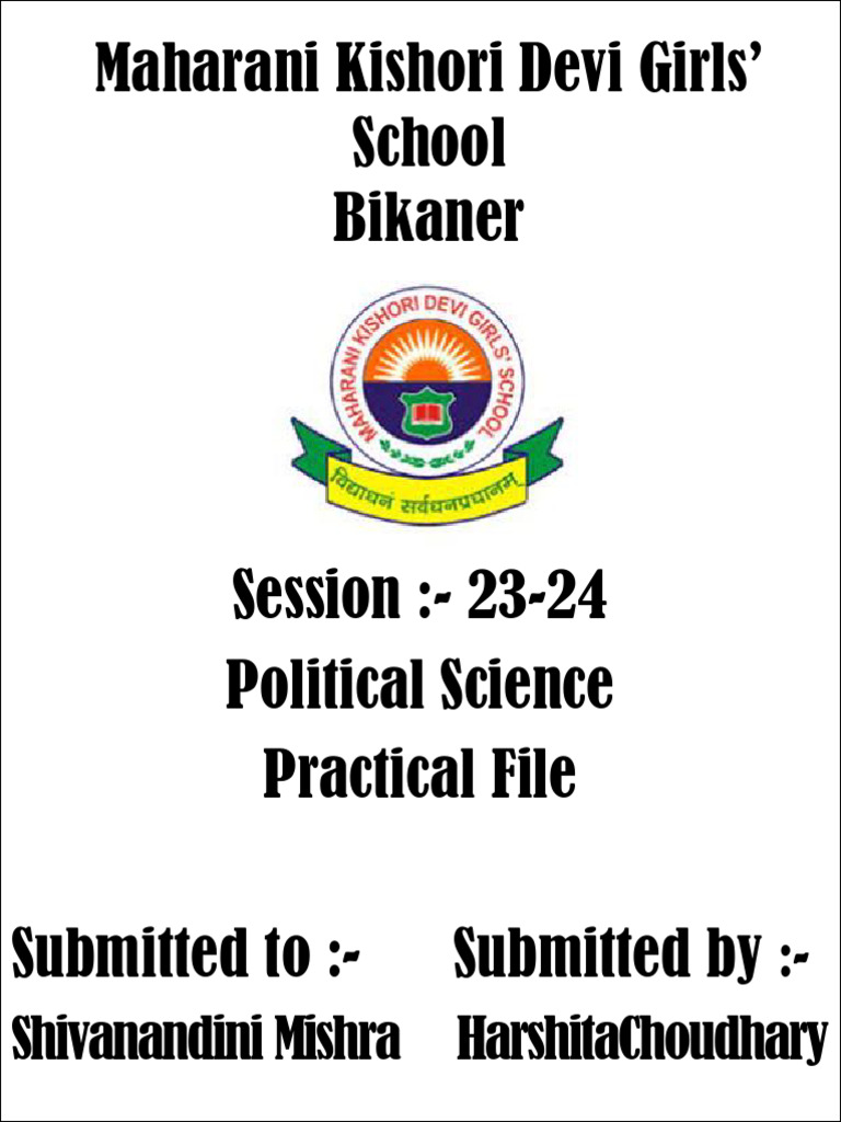 Pol Science Practical File Class 11 | PDF | Partition Of India ...