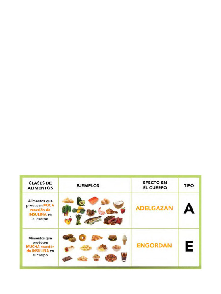 Alimentos Tipo A | PDF