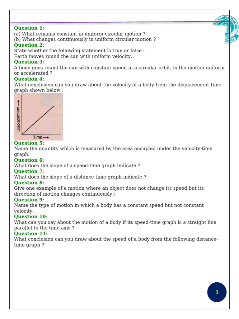 WS 03 - 9TH CBSE ( PHY 8.3) | PDF