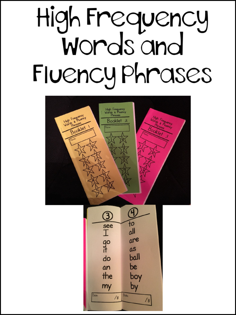 Fountas and Pinnell High Frequency Word Booklets | PDF