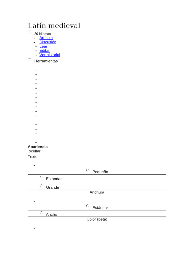 Latín Medieval | PDF