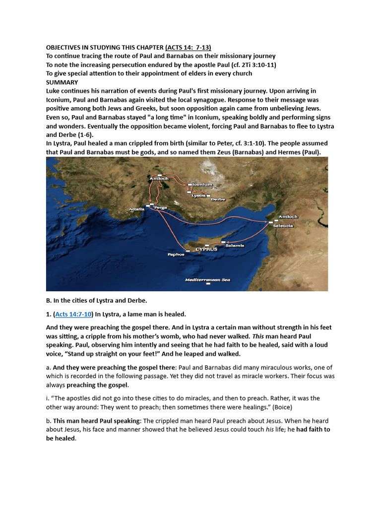 Acts 14 7 - 13 | PDF