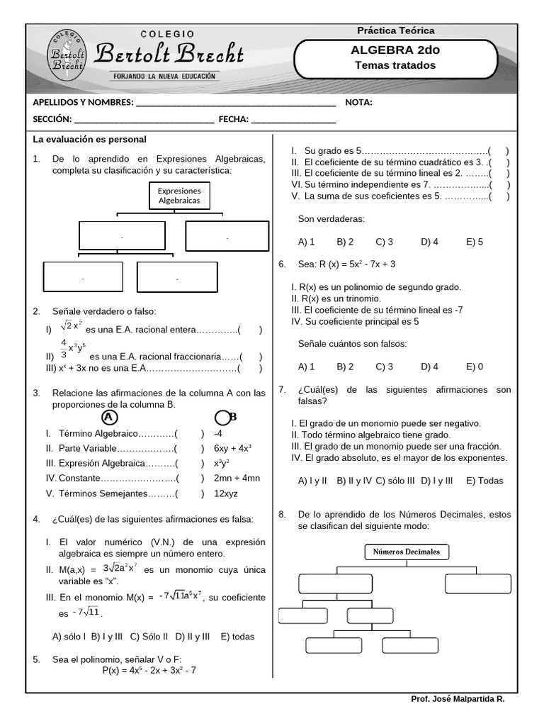 Ficha_Algebra_Practica_teórica_Calificada_Sesion_6_Semana_6 | PDF Ficha_Algebra_Practica_teórica_Calificada_Sesion_6_Semana_6 | PDF