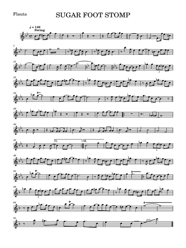 Sugar Foot Stomp | PDF