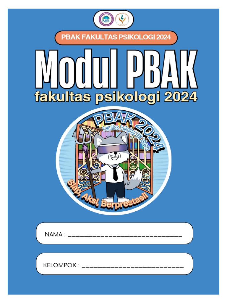 MODUL PBAK FAKULTAS PSIKOLOGI 2024 | PDF