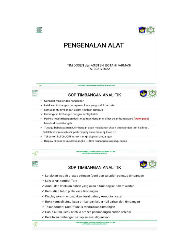Pengenalan Alat | PDF