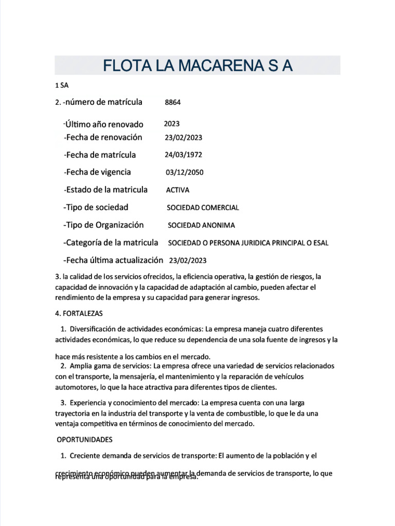 PDF Flota La Macarena S A - Compress | PDF