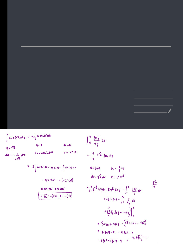 Integration By Parts Pdf