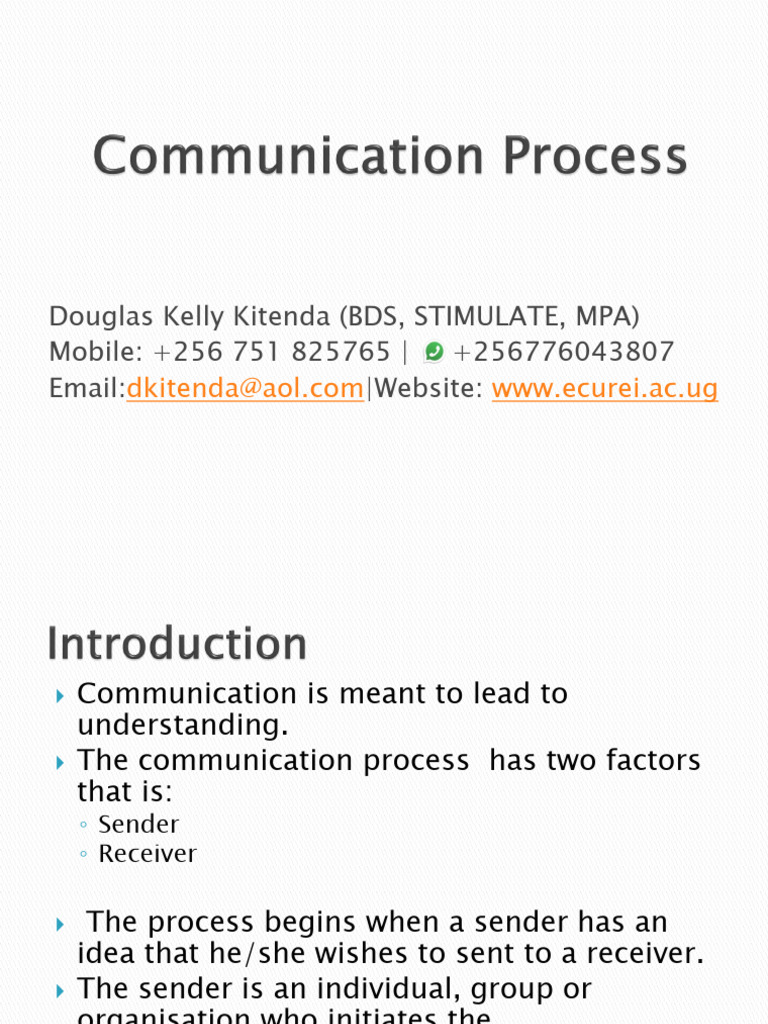 2 Communication Process | PDF