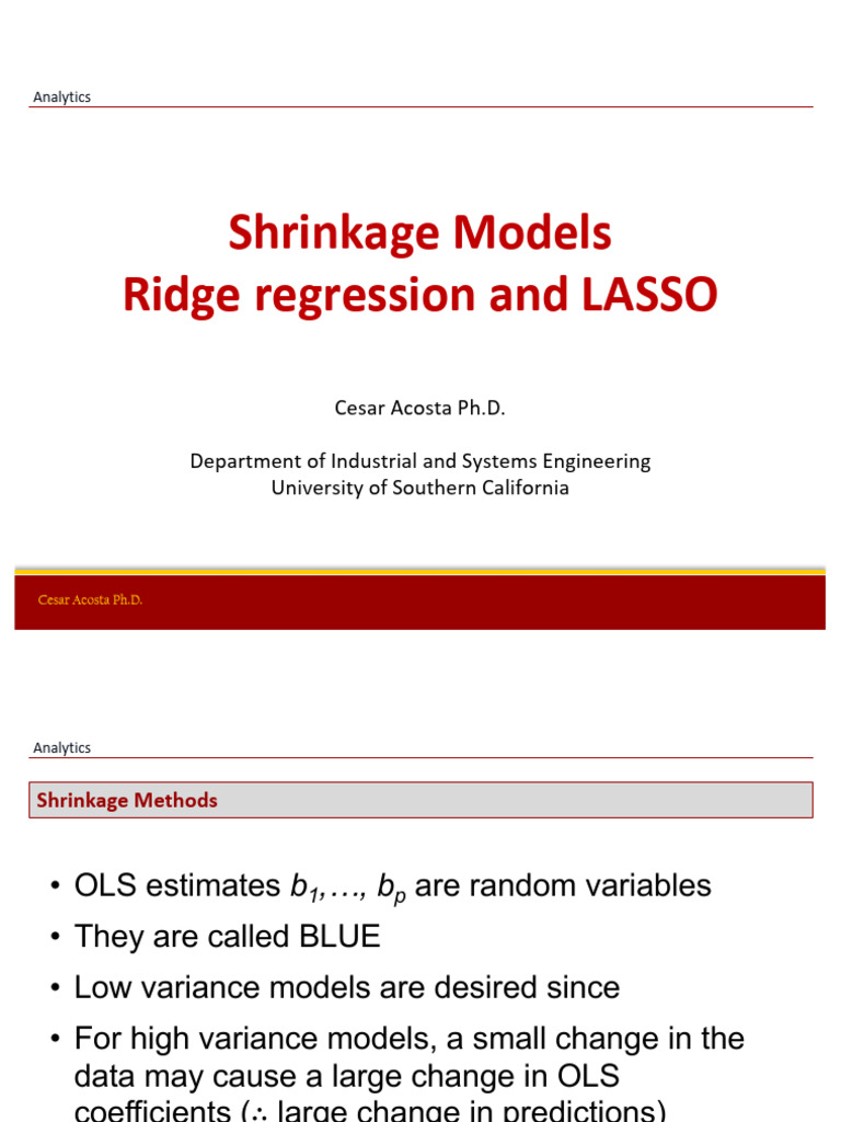 Ridge Regression | PDF