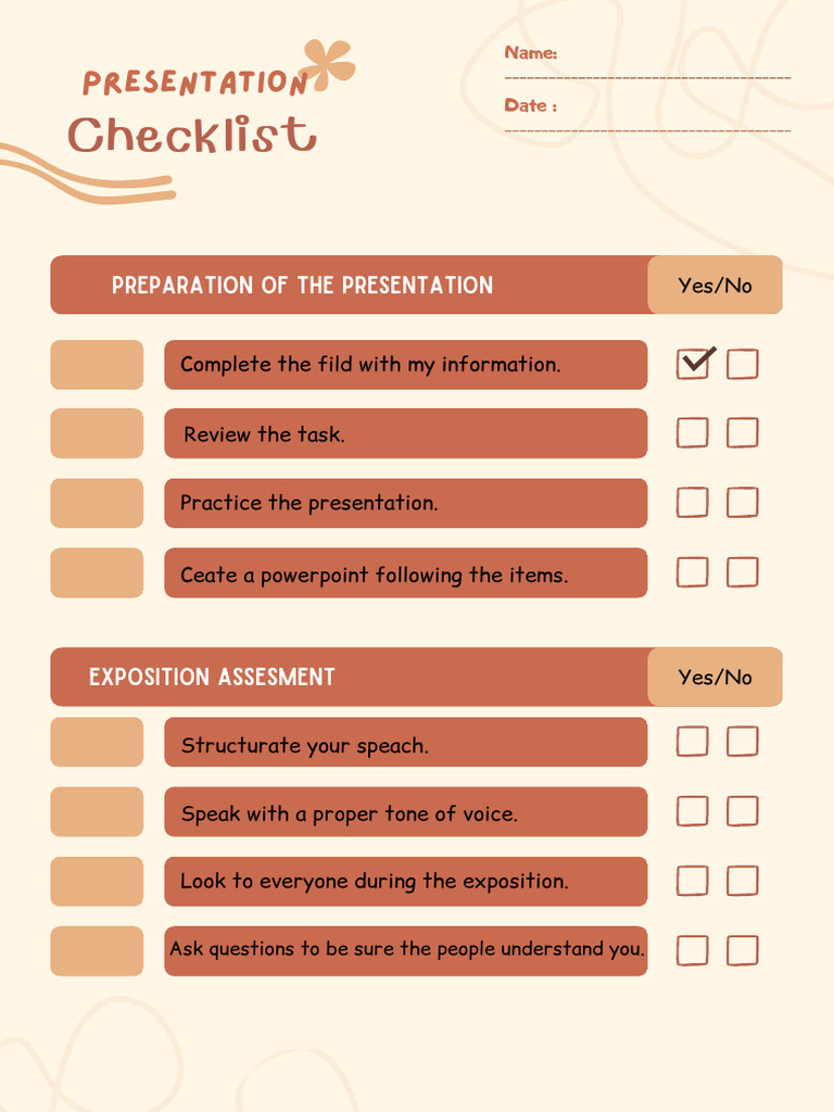 Checklist to Do List Brown and Beige Illustrated | PDF
