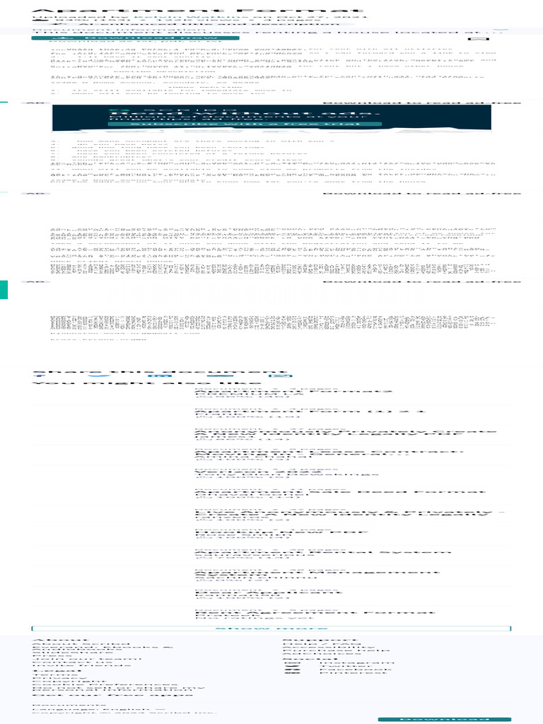 Apartment Format PDF Telecommunications Computing 2 | PDF | Computing