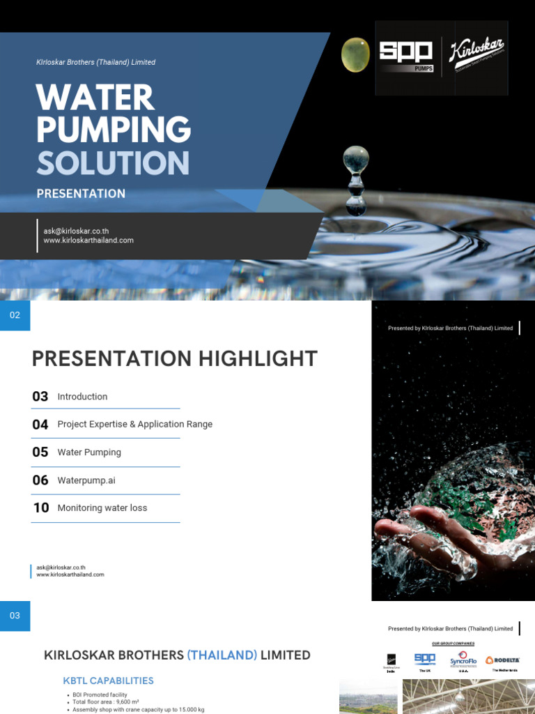 Water Pump Presentation Compressed | PDF