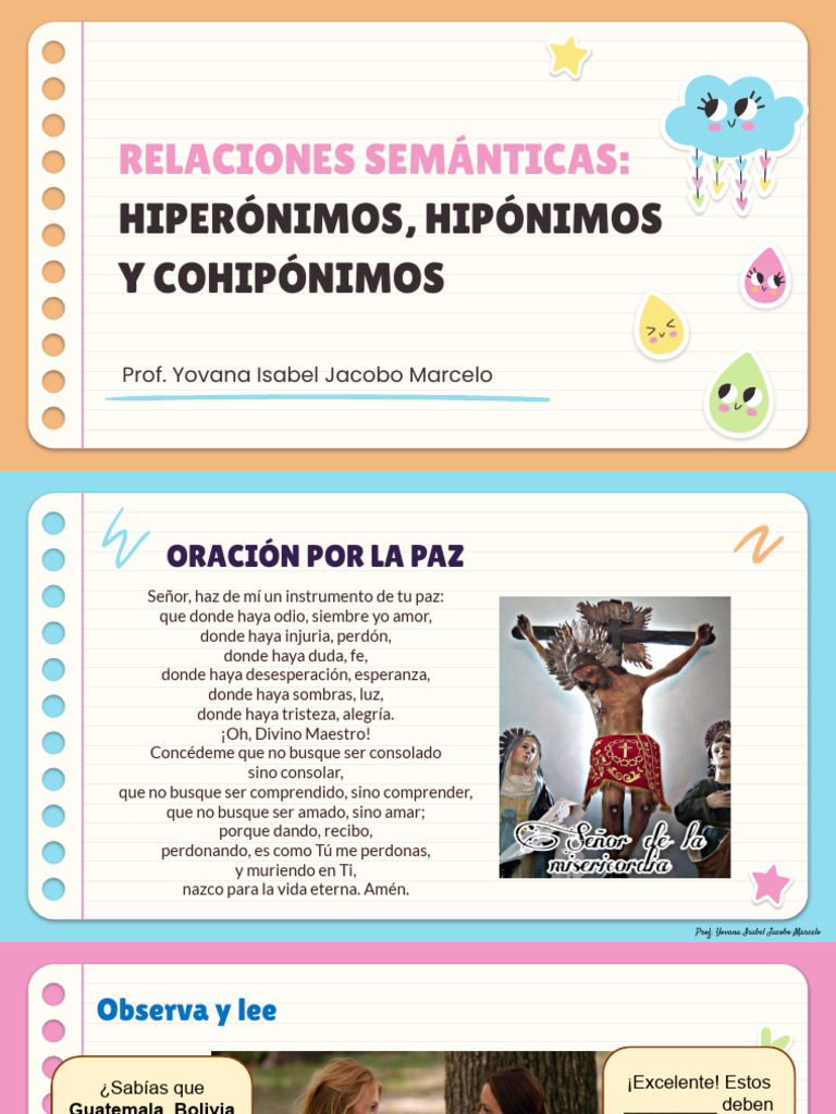 Hiperónimos, Hipónimos y Cohipónimos | PDF