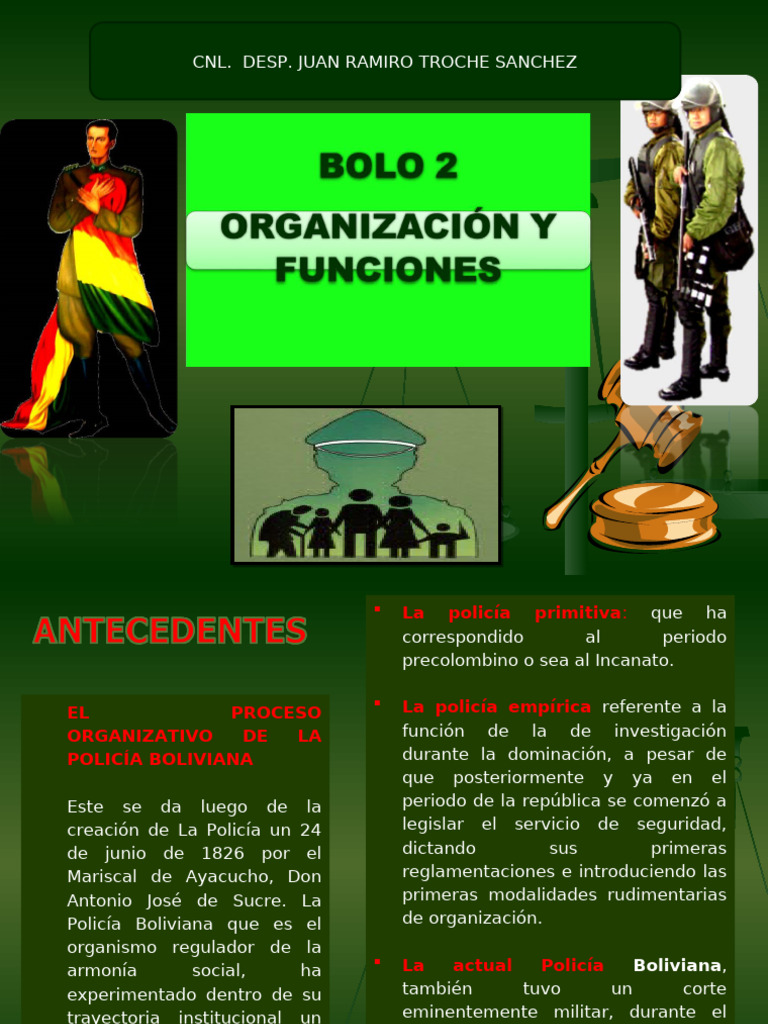 Bolo 2 Organizacion y Funciones Lopb | PDF