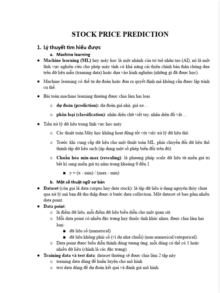 Stock Price Prediction | PDF | Machine Learning | Computers