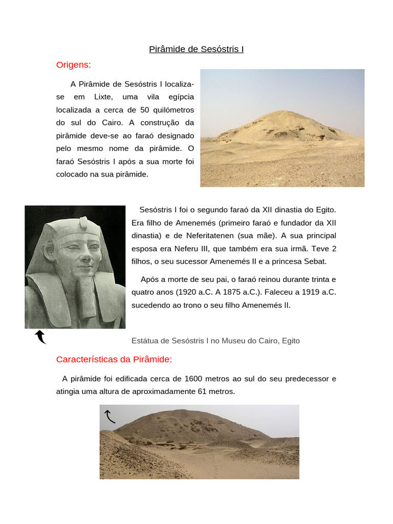 Pirâmide de Sesóstris I | PDF | History
