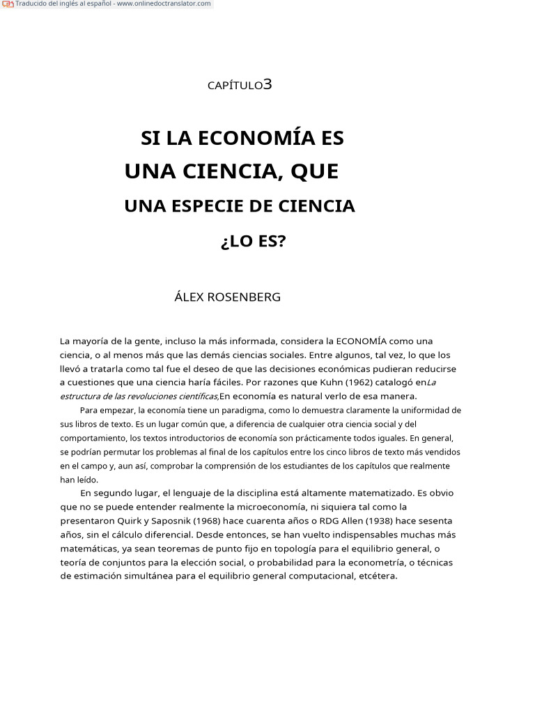 ALEX ROSENBERG (1) .En - Es | PDF