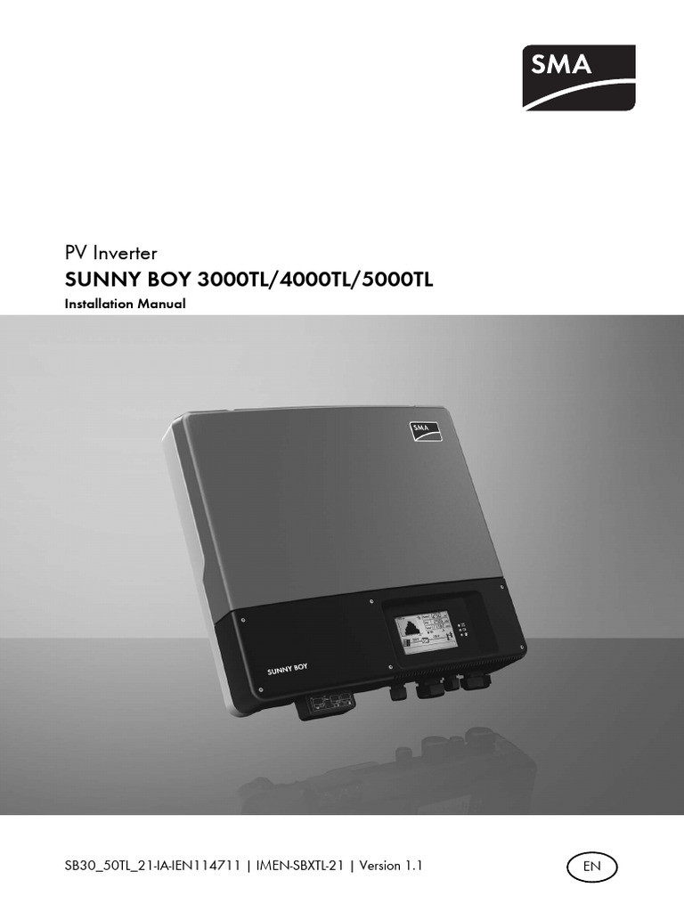 SMA Install Manual 3000 4000 5000 TL - 21 | PDF