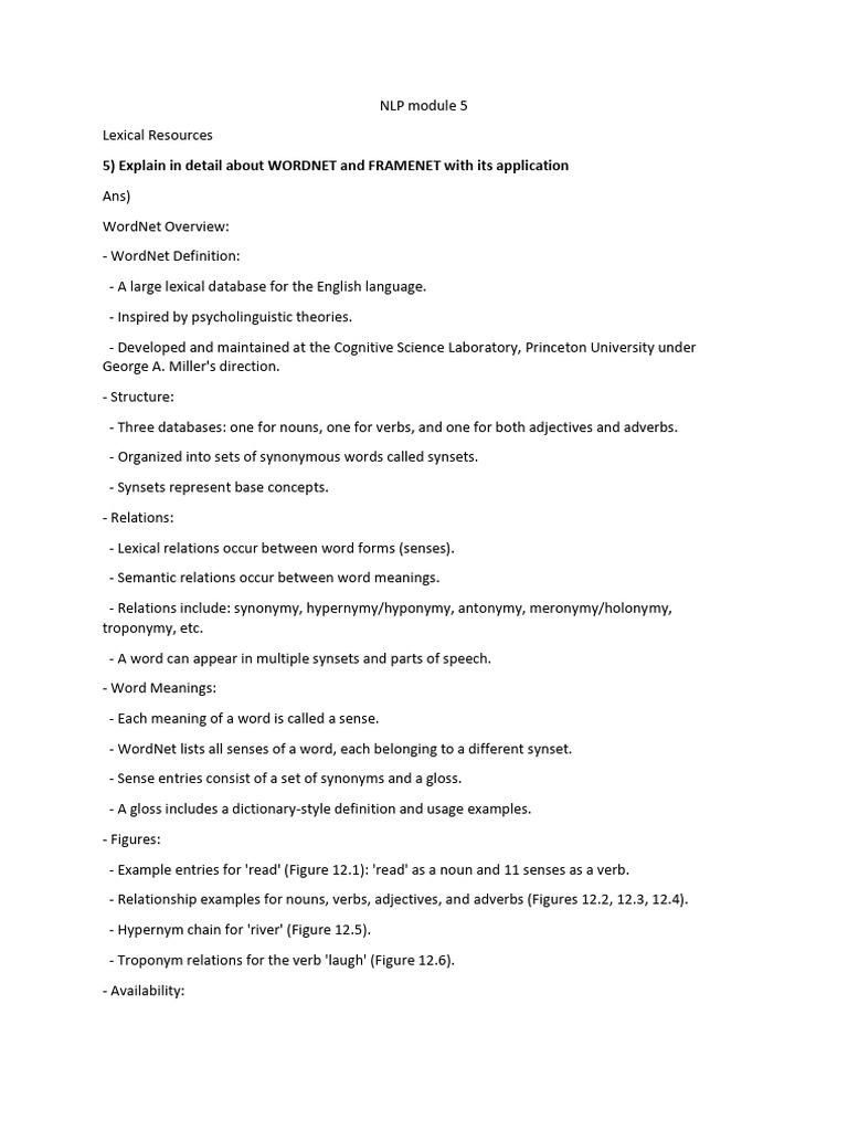 NLP Module 5-1 | PDF