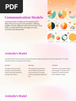 Linear Models of Communication | PDF | Public Speaking | Communication