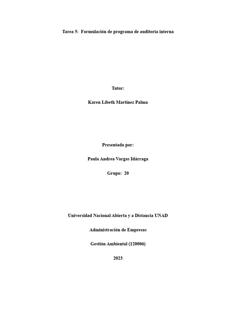 Tarea5 Individual | PDF