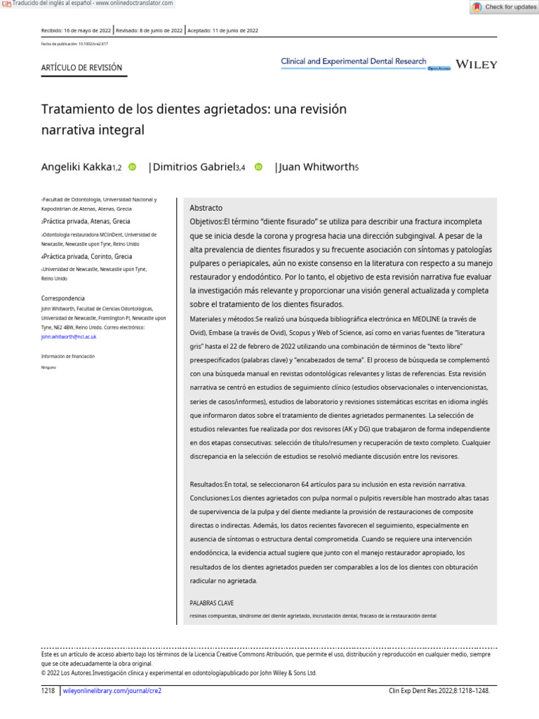 A Tratamiento Diente Crackeado 2022 - Kakka - En.es | PDF | Aluminio ...