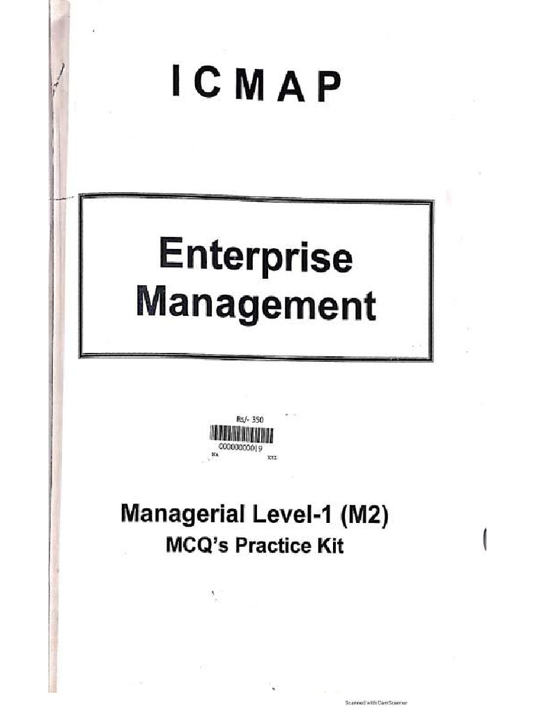Em Icma Mcqs Kit | PDF