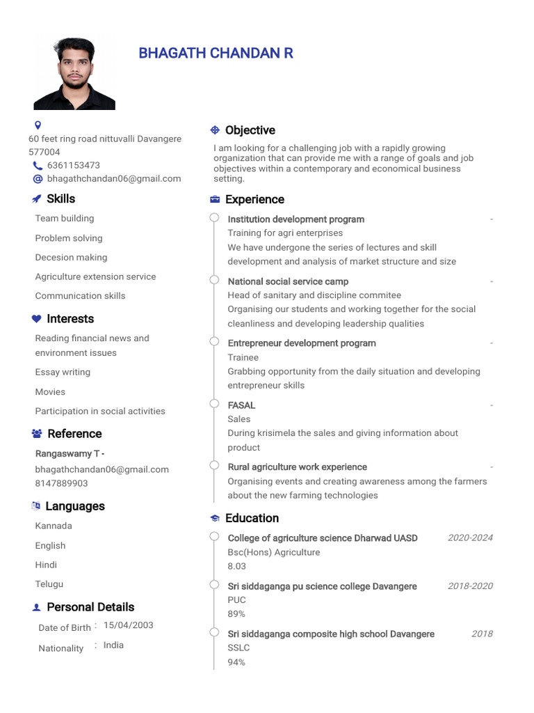 Resume 2 | PDF