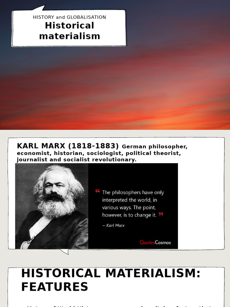 History and Materialism | PDF