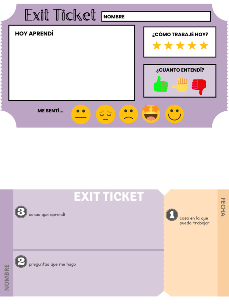 Exit Ticket | PDF