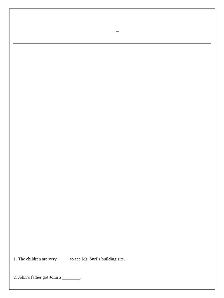 Grade II English Revision Paper Term-1 | PDF