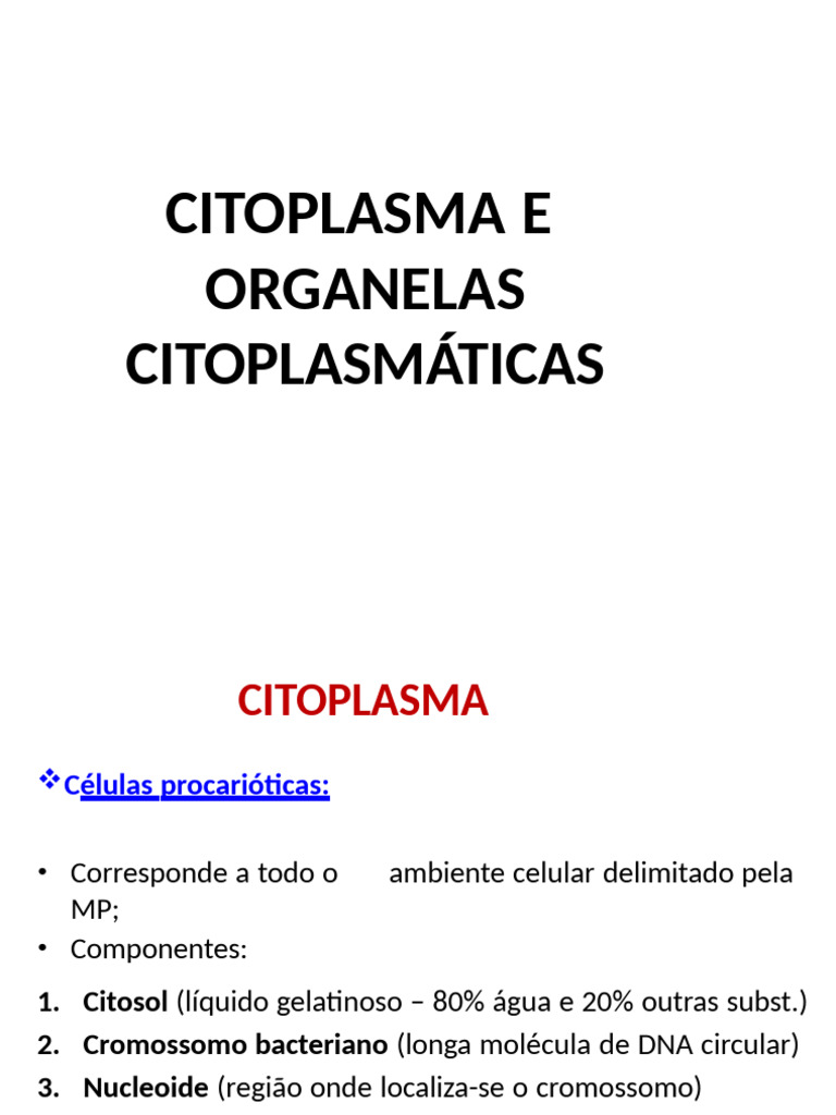 Citoplasma e Organelas | PDF
