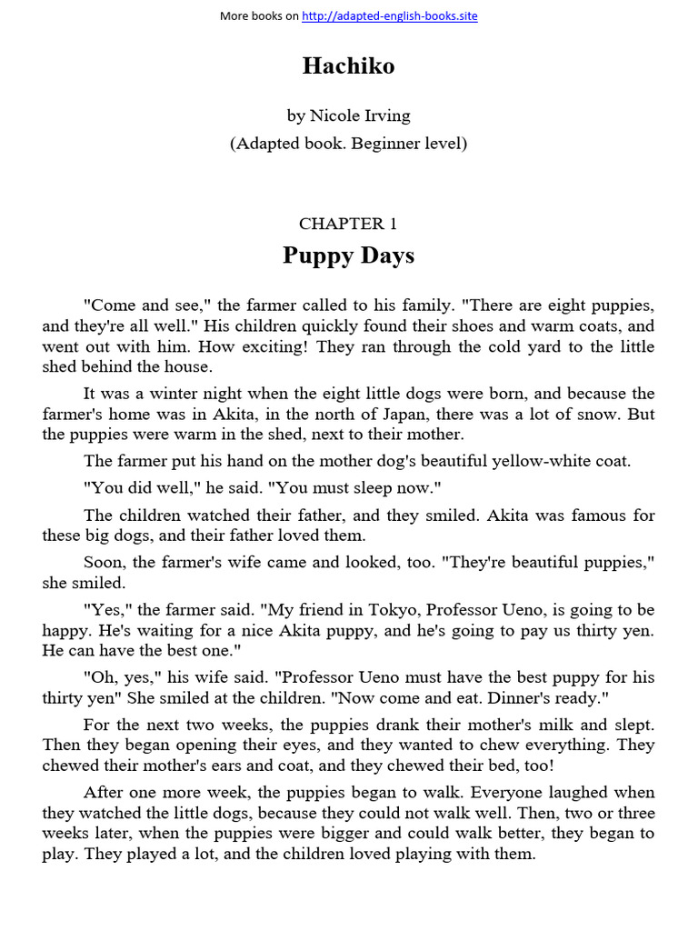 Nicole Irving Hachiko A4 | PDF