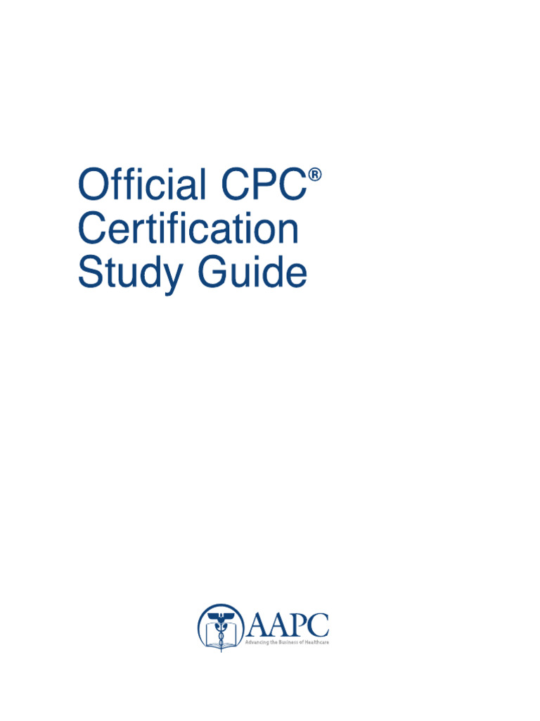 CPC Study Guide Title TOC | PDF