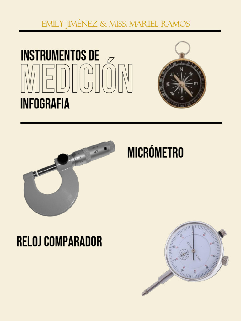 Infografia Instrumentos de Medicion - Emily Jiménez | PDF