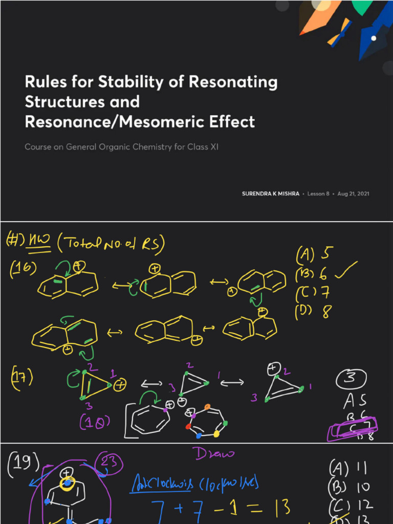 Rules_for_Stability_of_Resonating_Structures_and_ResonanceMesomeric_Effect_with_anno | PDF
