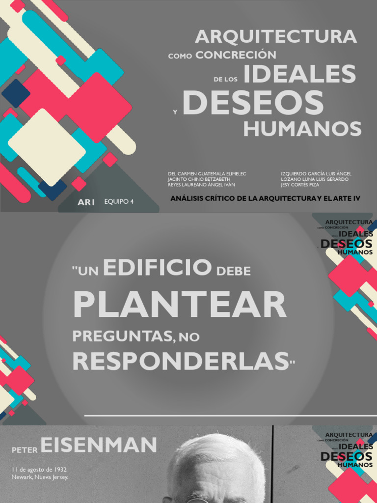 Arquitectura: Concreción de Deseos Humanos | PDF | Diseño ...