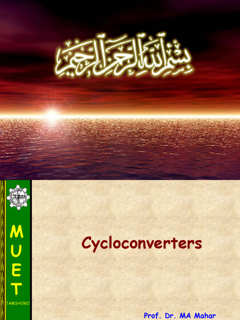 Lecture 16 - Cycloconverters | PDF
