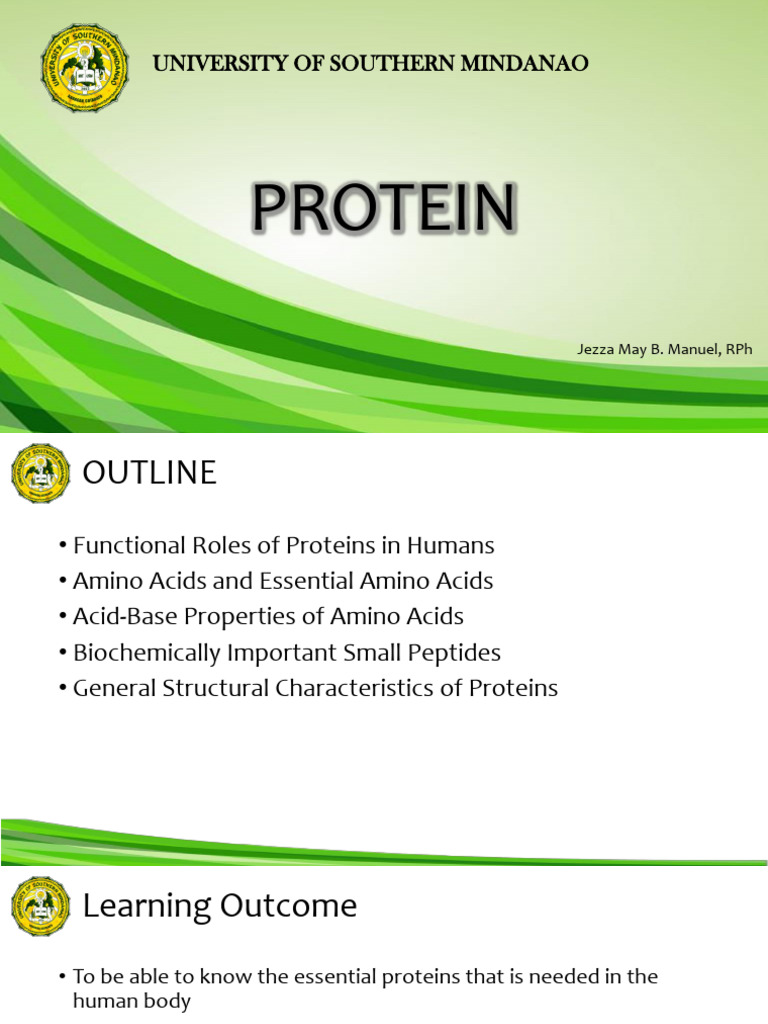 PROTEIN Part 1 | PDF