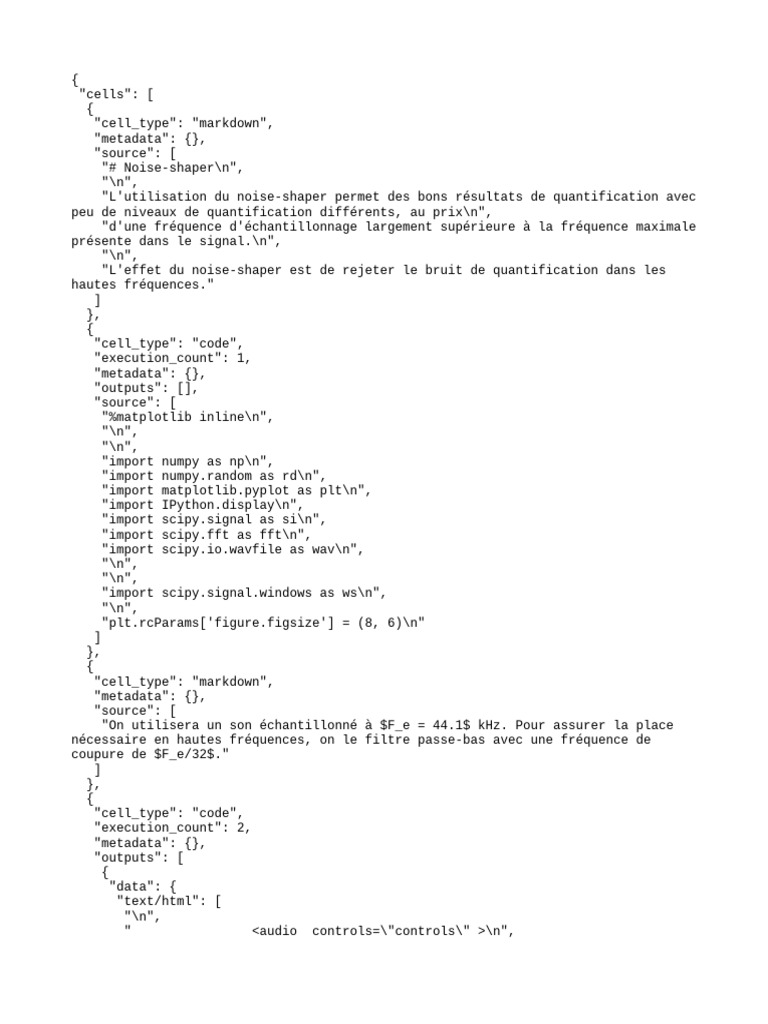 Noiseshaper Ipynb | PDF