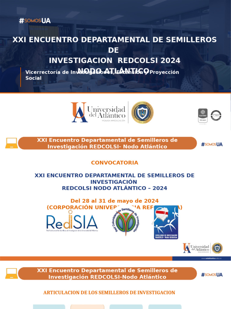 Convocatoria Edesi Redcolsi 2024 | PDF